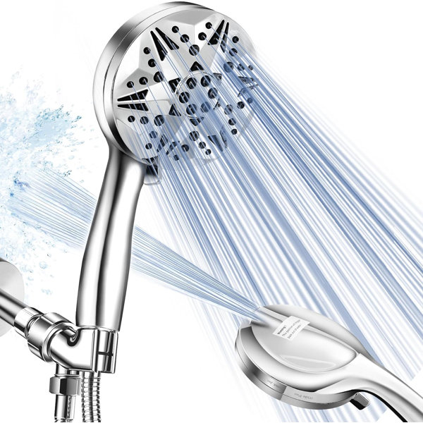ULIMUS Shower Heads With Handheld Spray Combo Anti-Clogging 10 Functions Shower Heads High ...